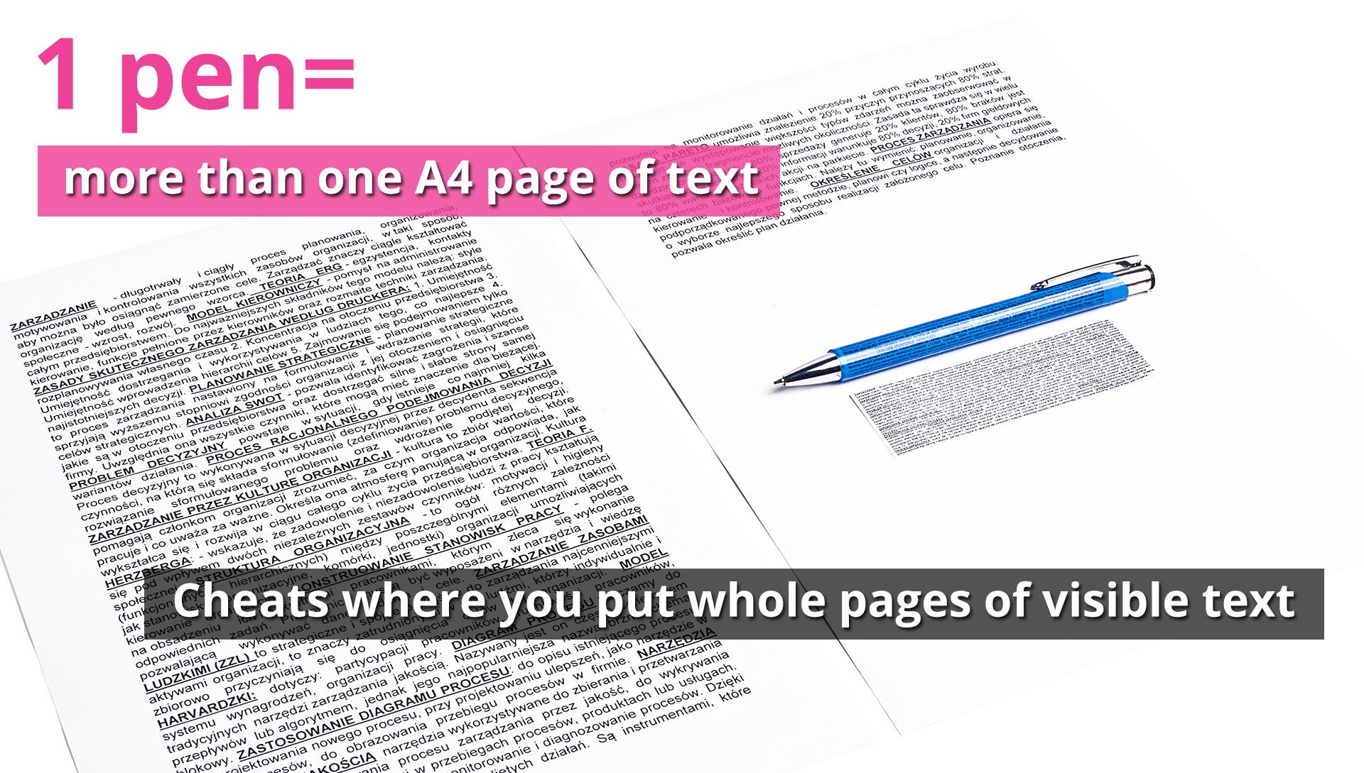 3 X Forbidden Pen® SET, Cheat Pen, Cheating Pen for Exams, Tests, Notes ...