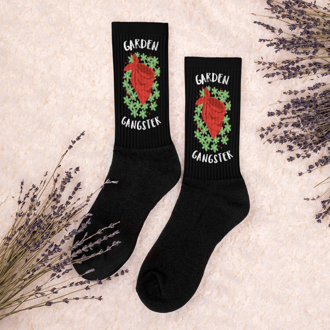 Garden Gangster Socks/ Garden Gifts/ Plant Gifts - Etsy