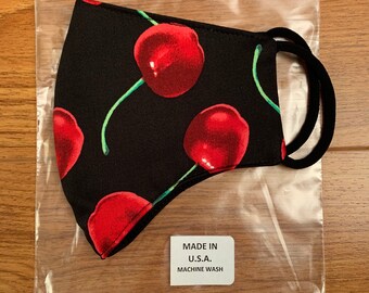 Cherry Face Mask | Etsy