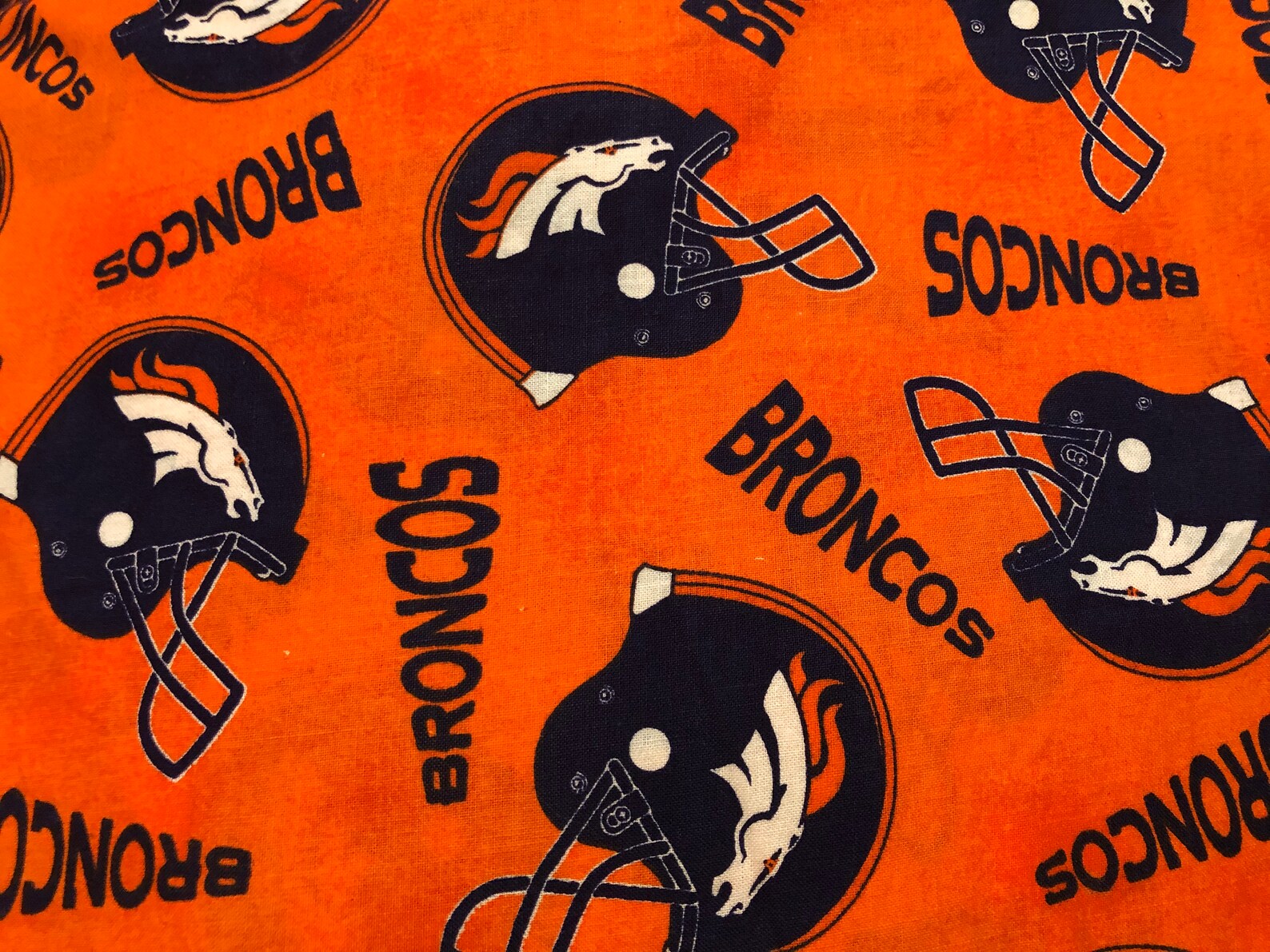 NFL Denver Broncos FABRIC Cut To Size or By the Yard Cotton | Etsy