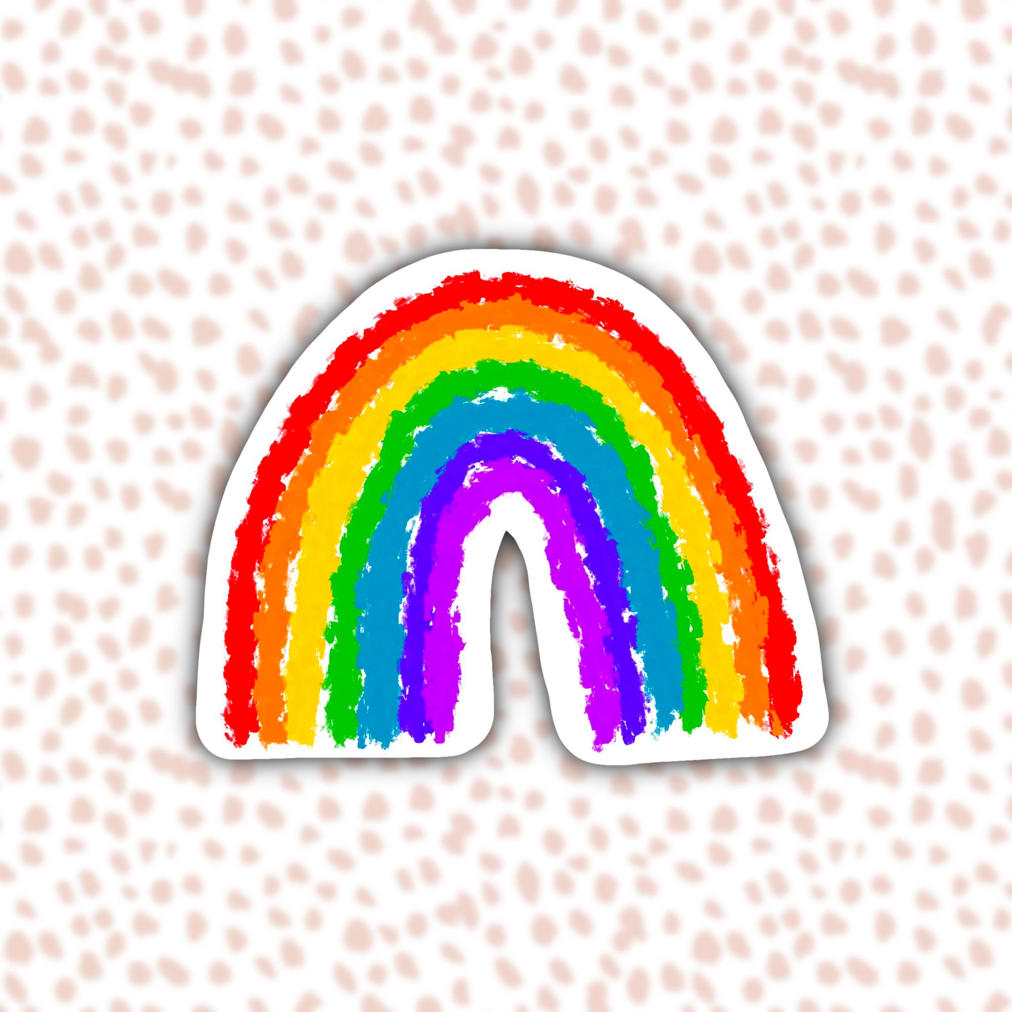 Watercolor rainbow sticker VSCO sticker For laptop Phone | Etsy