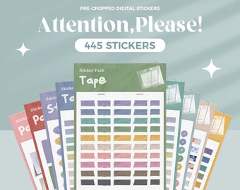 Digital Washi Tape - Etsy