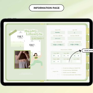 Digital Fitness Planner | 180 Days Tracker | Hyperlinked Goodnotes ...