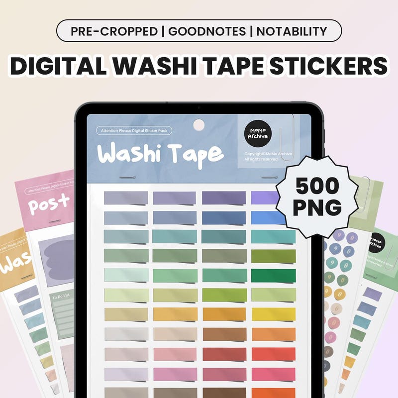 Digital Washi Tape - Etsy
