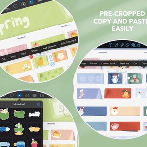 320 Digital Planner Four Seasons Stickers Goodnotes File Notability PNG ...