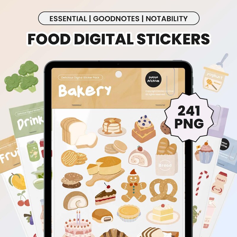 Cute Food Stickers - Etsy