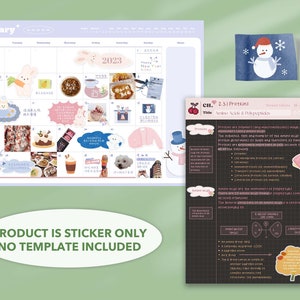 320 Digital Planner Four Seasons Stickers Goodnotes File Notability PNG ...