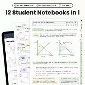 12 in 1 Student Digital Notebook for Goodnotes Notability iPad ...