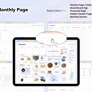 Undated Life Digital Planner | Landscape | Hyperlinked Goodnotes ...