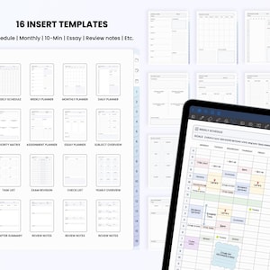 Student Digital Notebook for Goodnotes Notability iPad Hyperlinked ...
