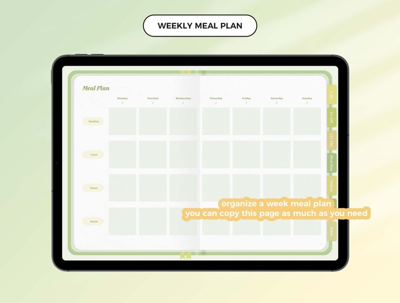 Digital Fitness Planner 180 Days Tracker Hyperlinked Goodnotes ...