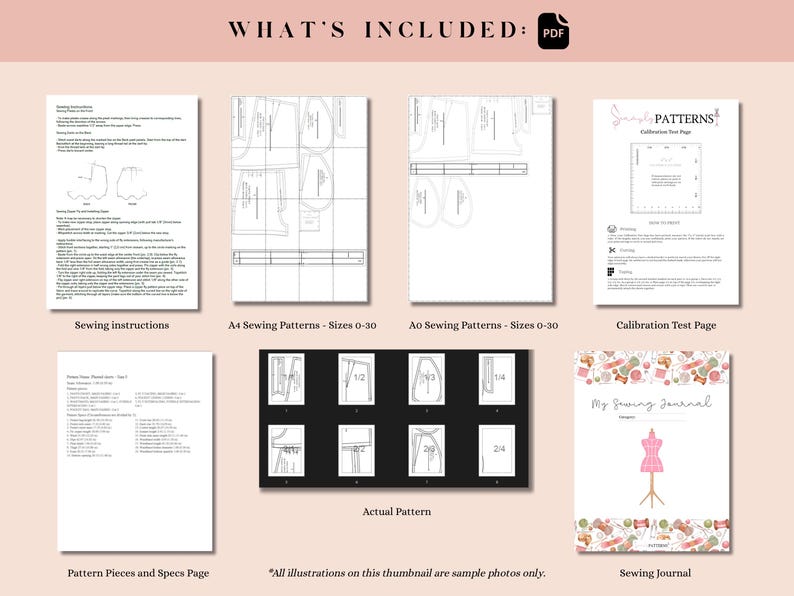 Craft Caddy PDF Sewing Pattern (A4 and A0) - Etsy