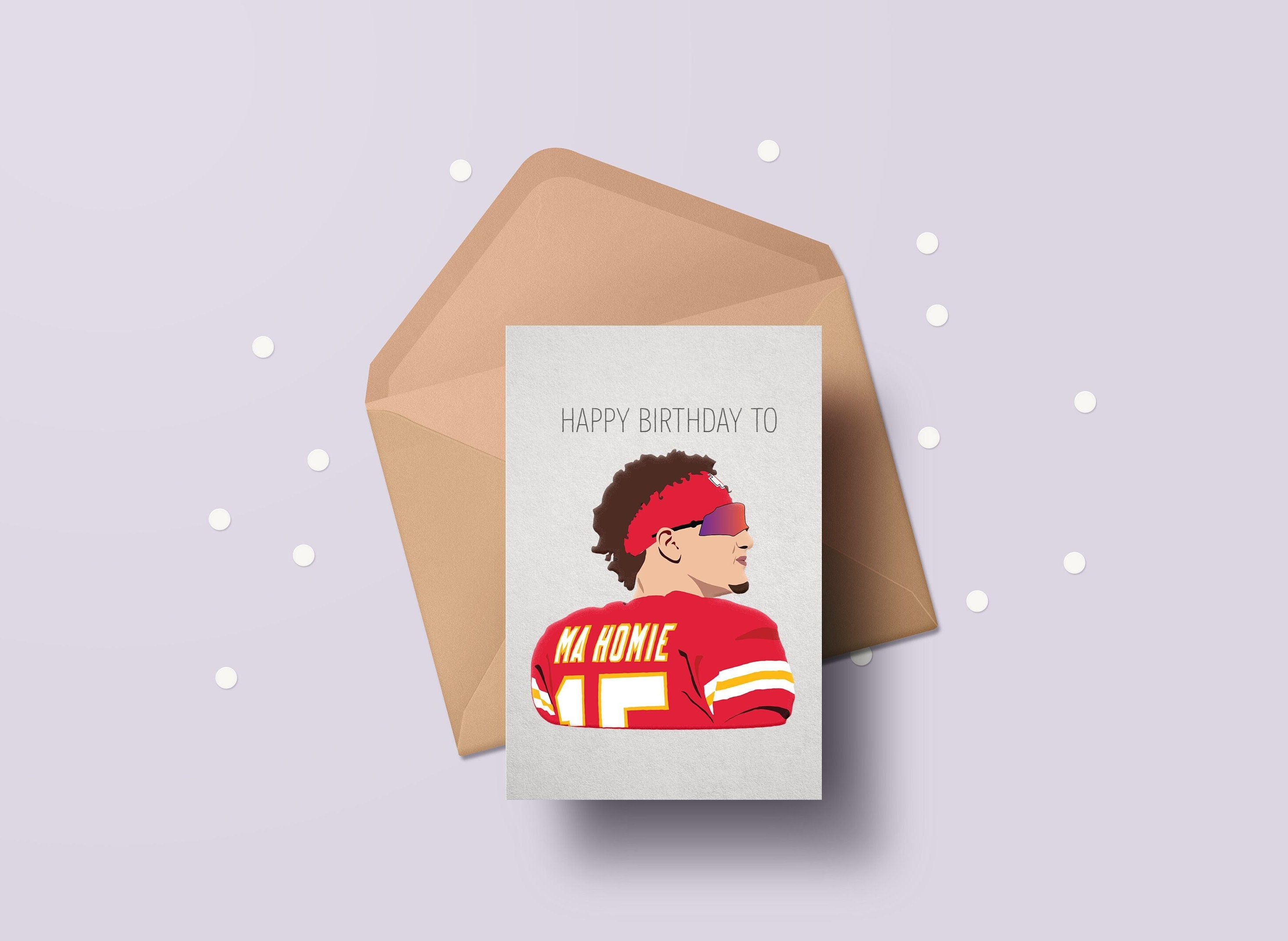 Funny Greeting Card - Patrick Mahomes - Kansas City Chiefs - Happy ...