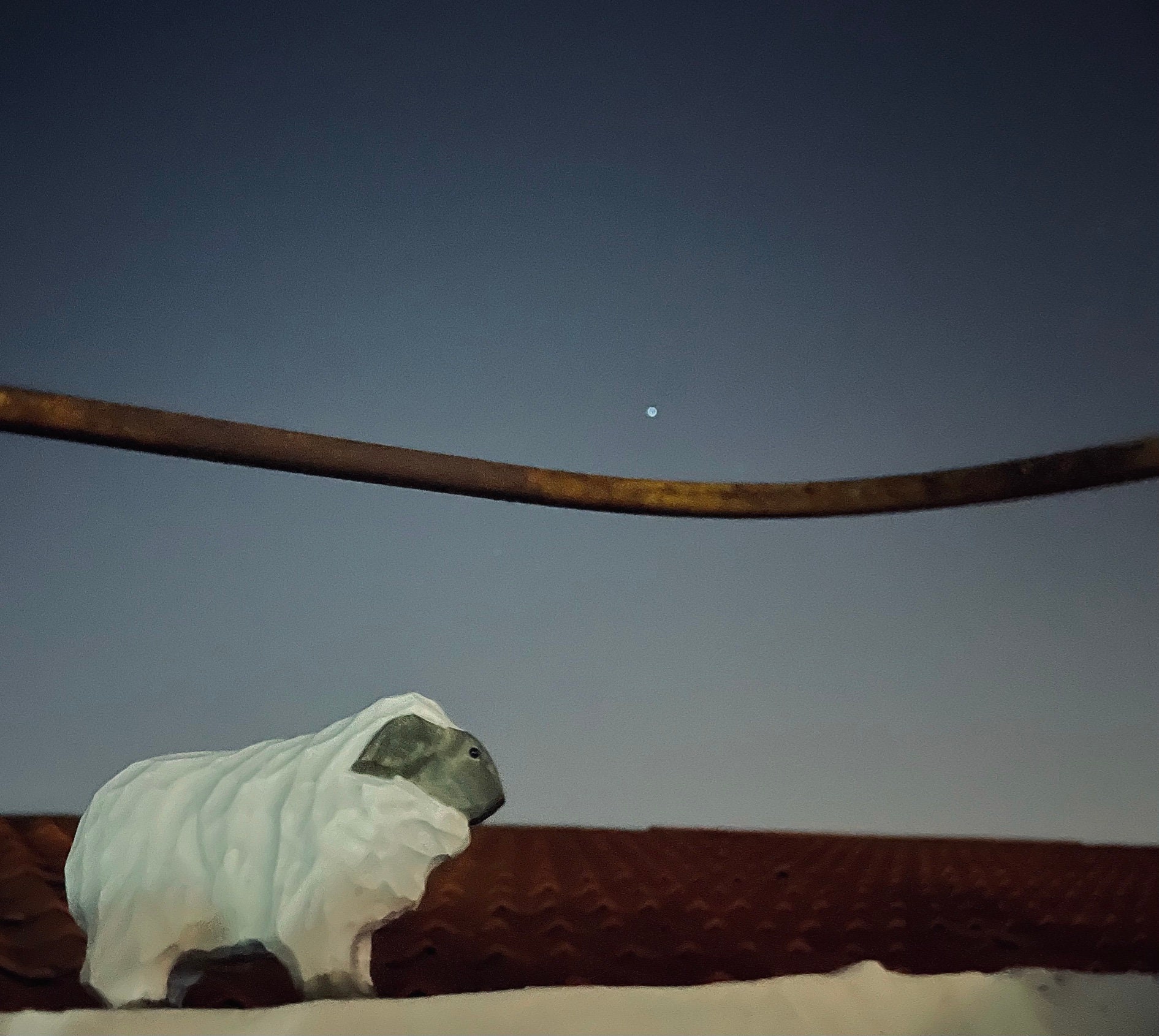 Sheep Figurines Hand Carved Painted Wooden Animal Home Decor | Etsy