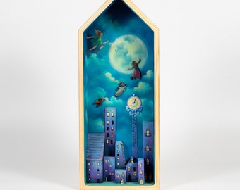 3D Shadow Box Wall Art Painting Decor red Thread Knit - Etsy