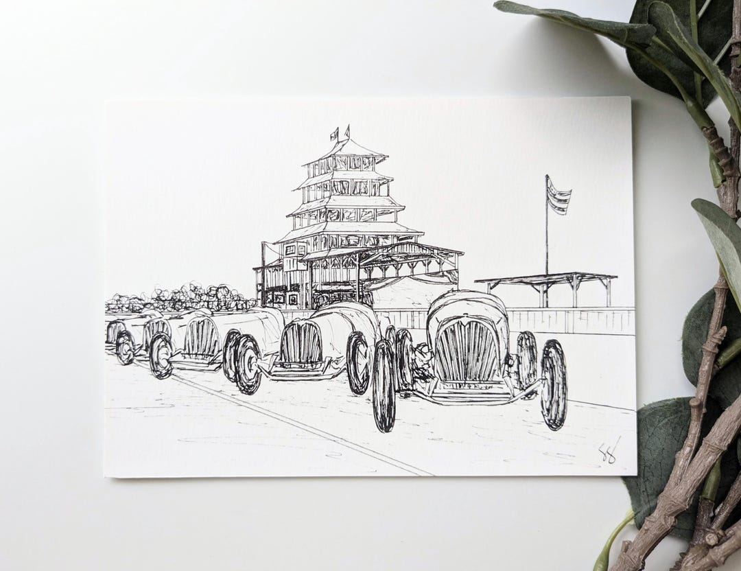 Art Print - 1932 Historic IMS Indianapolis Motor Speedway - Indy 500 ...