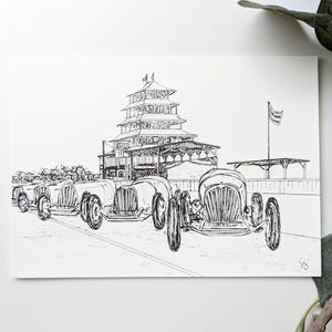 Art Print - 1932 Historic IMS Indianapolis Motor Speedway - Indy 500 ...
