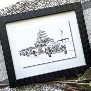 Art Print - 1932 Historic IMS Indianapolis Motor Speedway - Indy 500 ...
