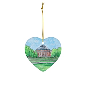 UIUC Ceramic Ornament Heart or Circle University of Illinois Urbana ...