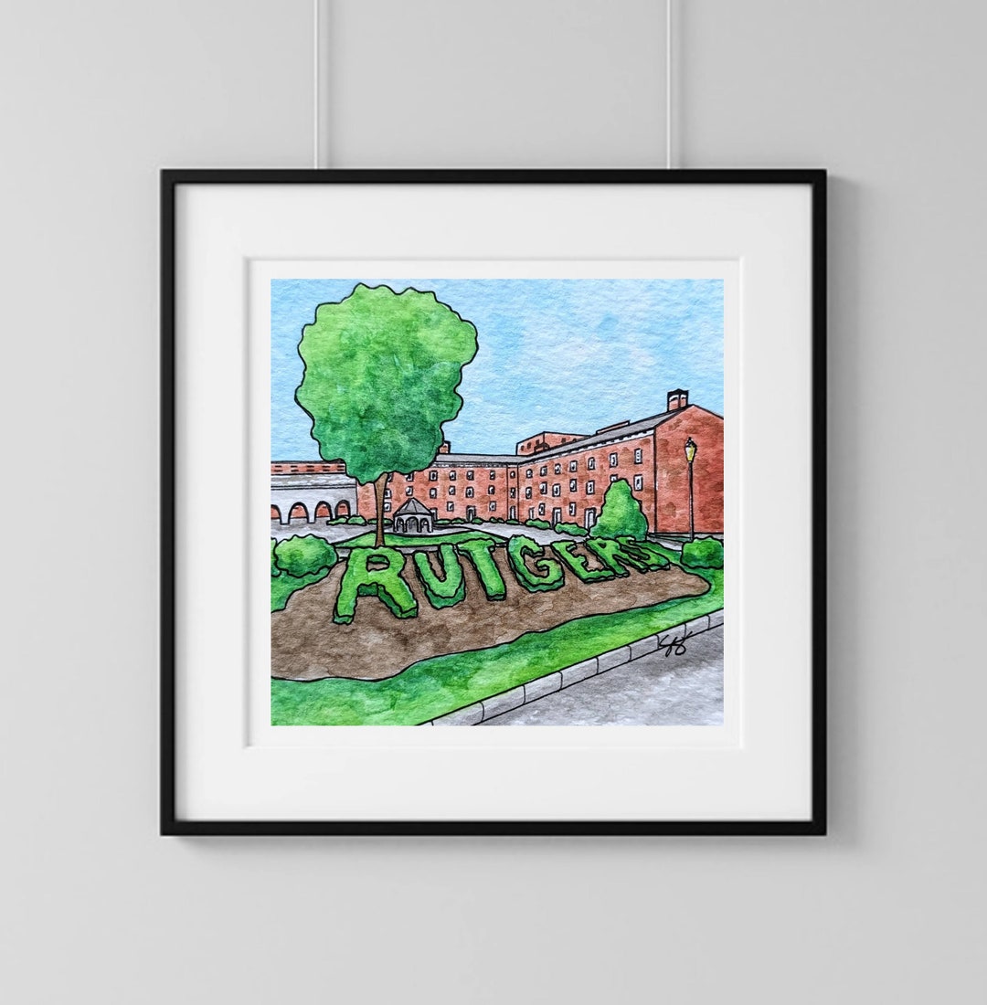 Rutgers Printable Digital Download - New Brunswick - New Jersey - Big ...