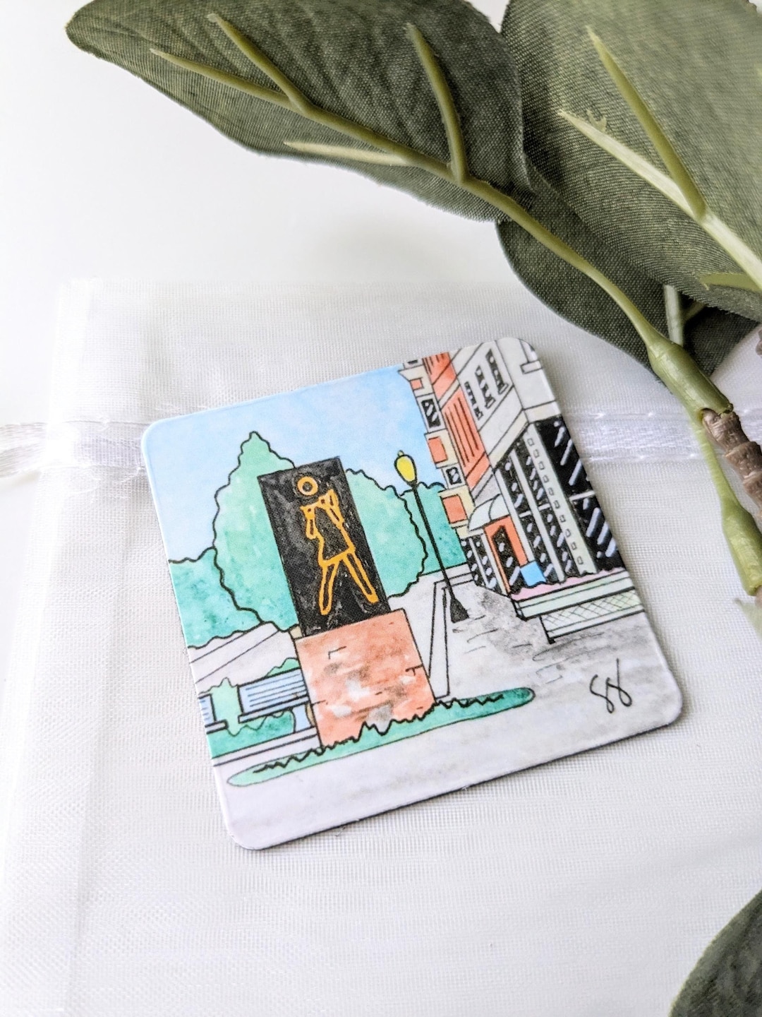 Magnet - Dancing Ann - Indy Watercolor Art Print - Indianapolis, IN ...