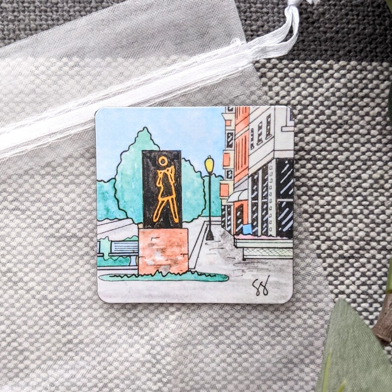 Magnet - Dancing Ann - Indy Watercolor Art Print - Indianapolis, IN ...