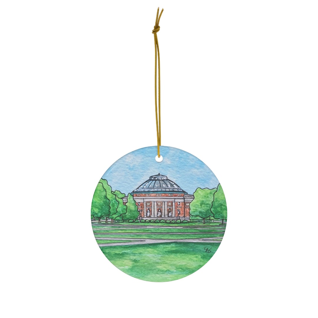 UIUC Ceramic Ornament Heart or Circle University of Illinois Urbana ...