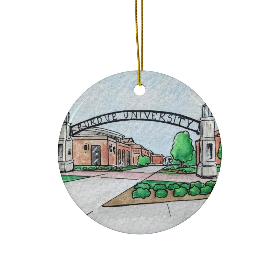 Purdue Ceramic Ornament - University - Boilermaker - West Lafayette ...