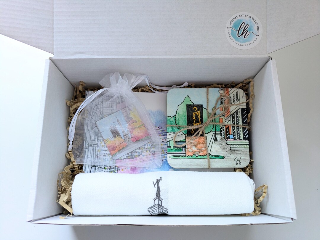 Indy Gift Box - Going Away Present - Indianapolis Hand Painted Artwork ...