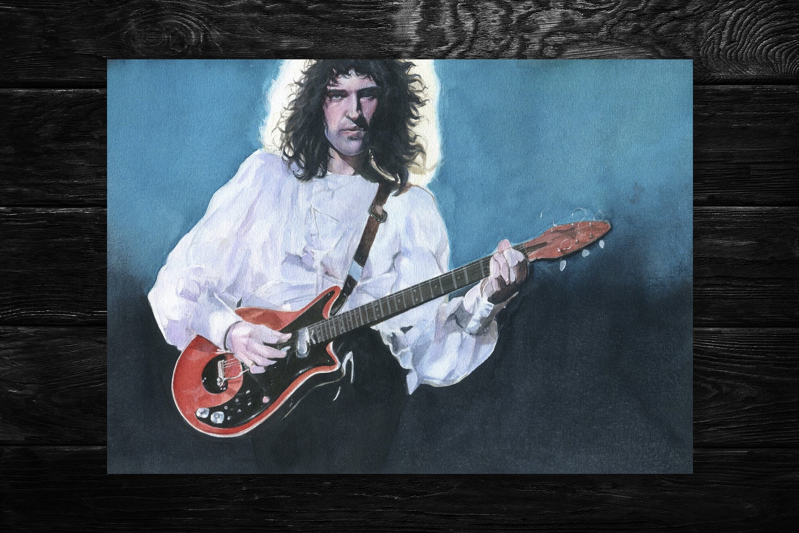 PRINT Brian May From Queen Art | Etsy