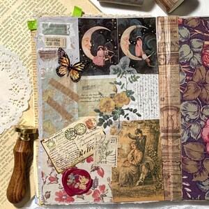 Junk Journal Mystery Journal Kit 50 Pcs Grab Bag Cottage - Etsy
