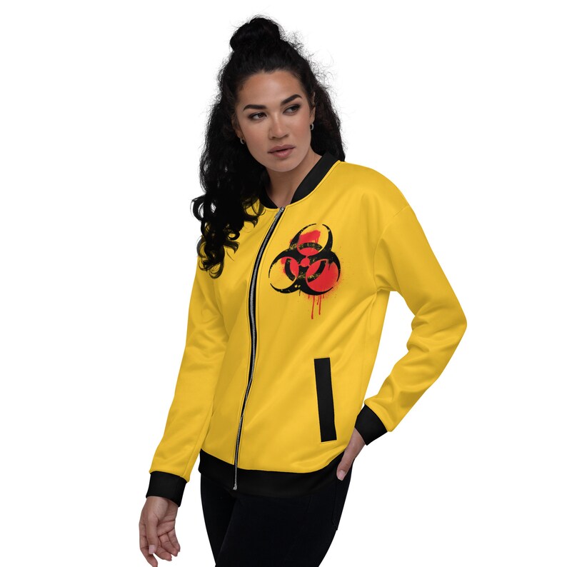 Biohazard Symbol, Bomber Jacket, Biohazard Sign, Streetwear, Graffiti ...