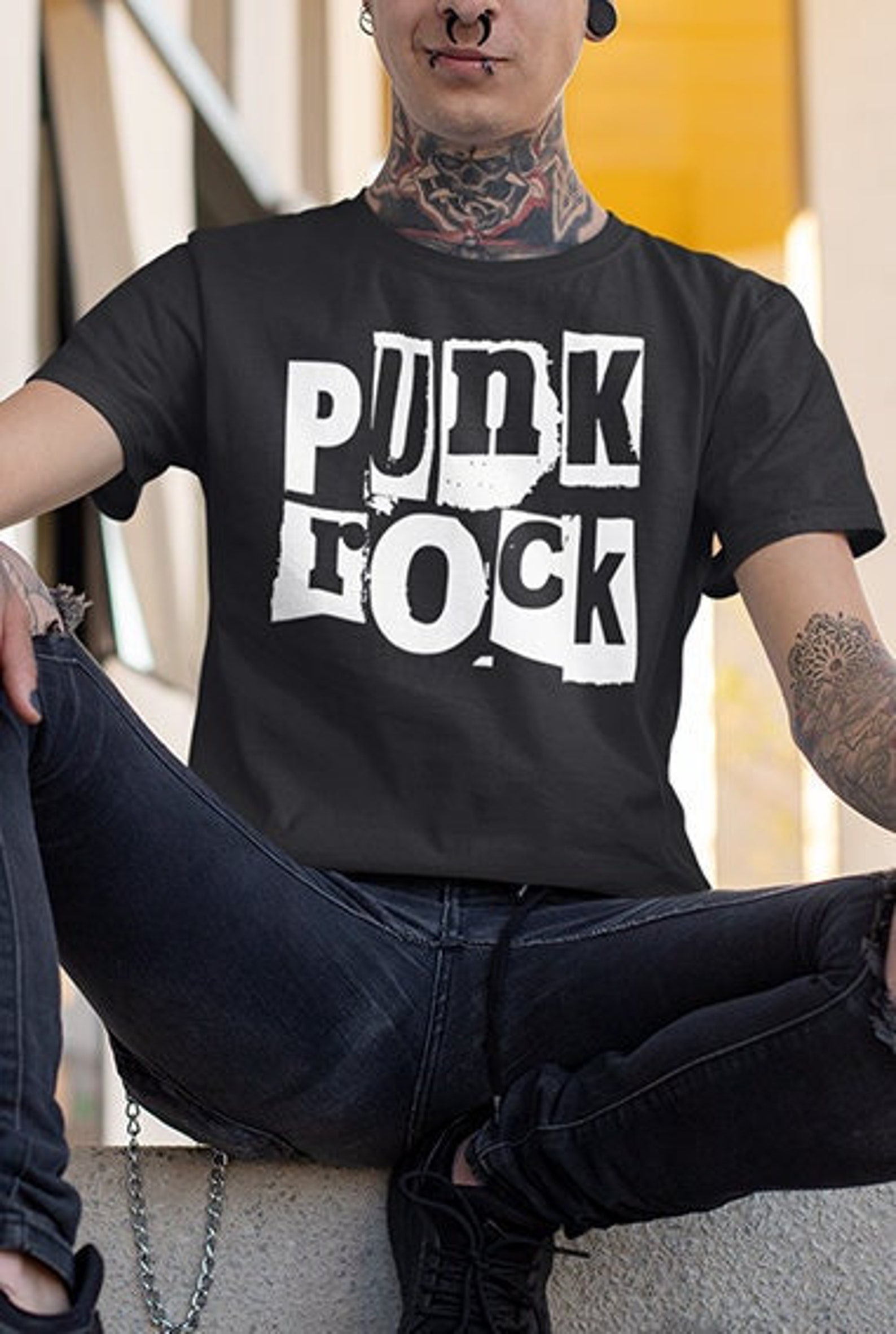 Punk Rock Shirt, Punkrock, Punk Stencil, Skater Punk, Punks Not Dead ...