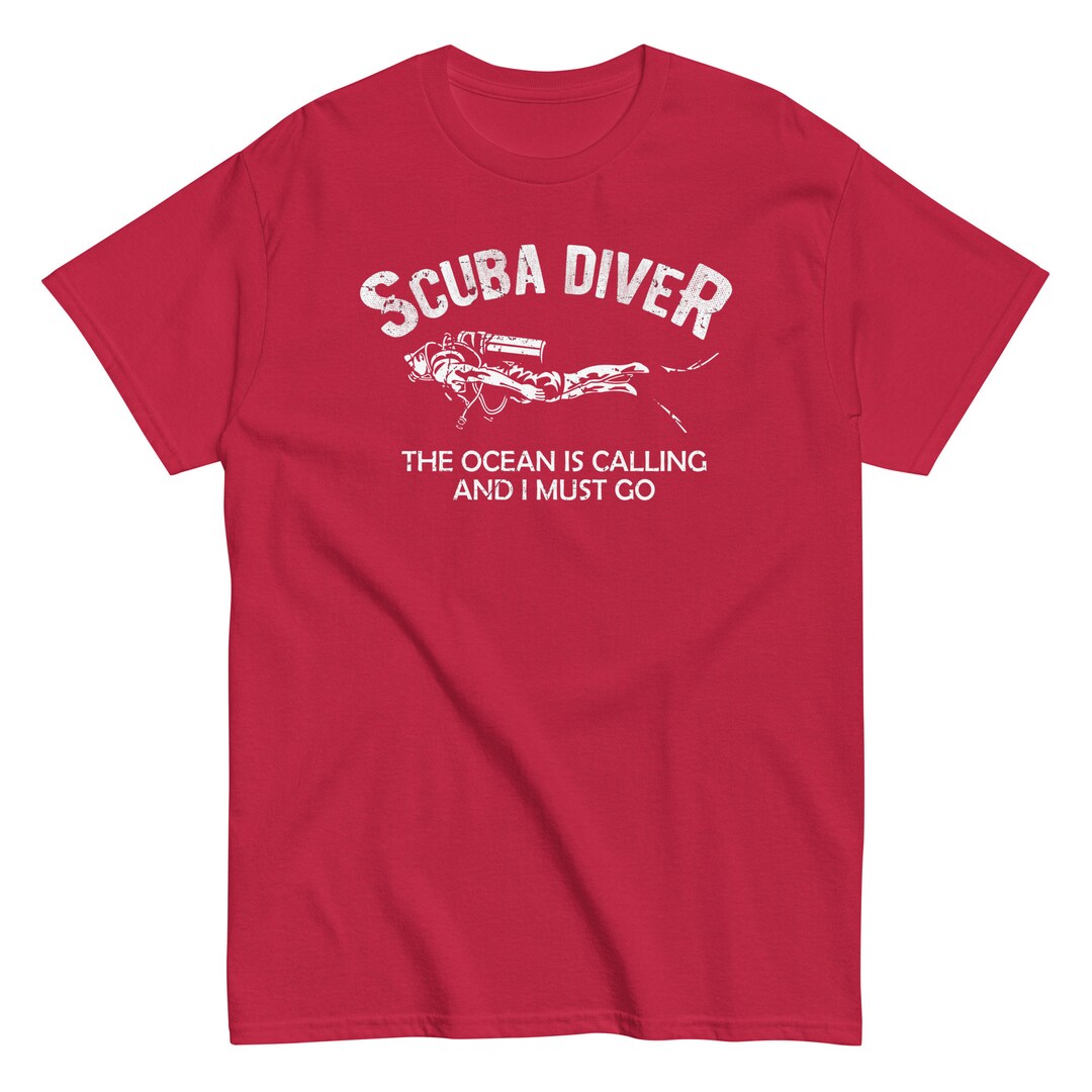 Scuba Diver T-shirt, the Ocean is Calling, Diving Shirt, Scuba Diving ...