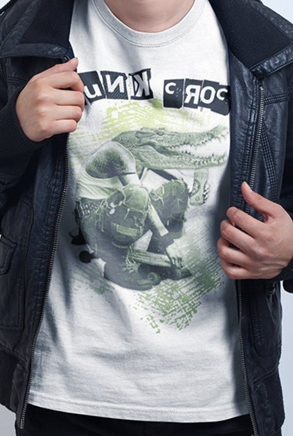 Punk Rock Shirt Punk Croc Punk Crocodile Punkrock Funny - Etsy