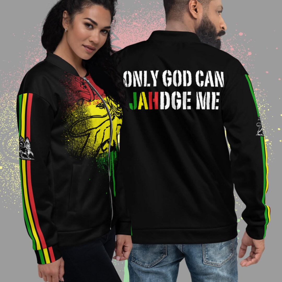 Rastafarian Clothing, Reggae Lion, Bomber Jacket, Rasta Jacket, Lion of ...