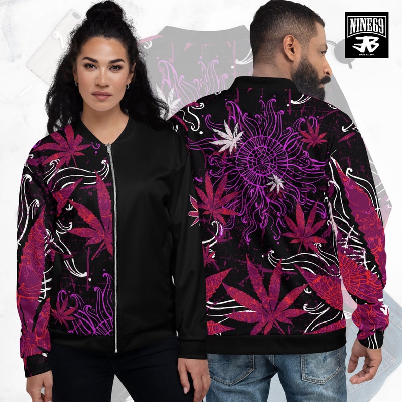 Stoner Jacket Marijuana Leaf Bomber Jacket Marijuana - Etsy