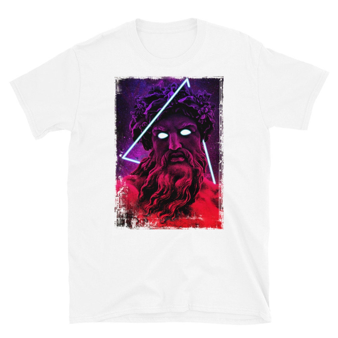 Zeus Shirt, Ancient Greek God, Greek Mythology, Vaporwave Tshirt ...