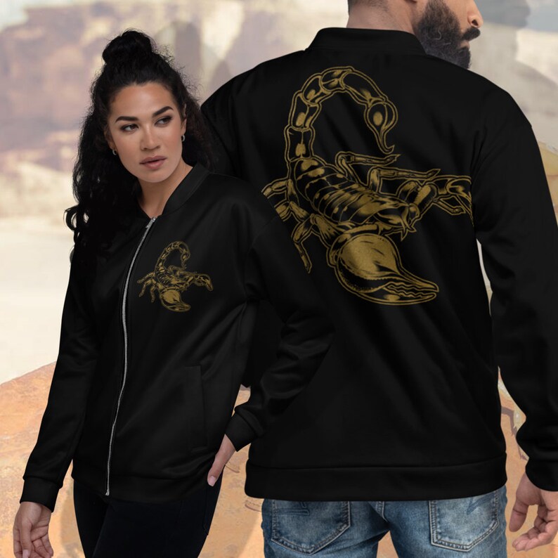 Scorpion Jacket, Scorpio Zodiac, Bomber Jacket, Gift for Scorpio ...