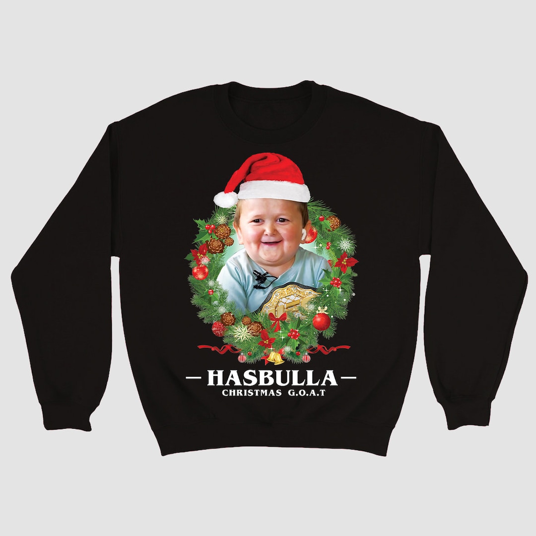 Hasbulla Magomedov Christmas Funny Xmas Jumper Mini Khabib Funny ...
