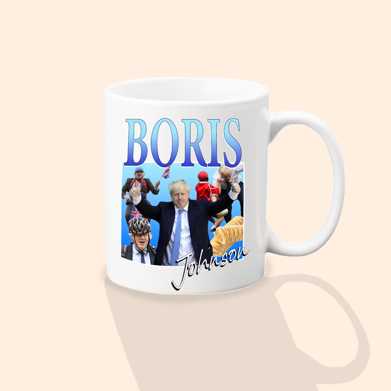 Boris Johnson Mug Greggs Vegan Sausage Roll Funny Coffee Tea Etsy