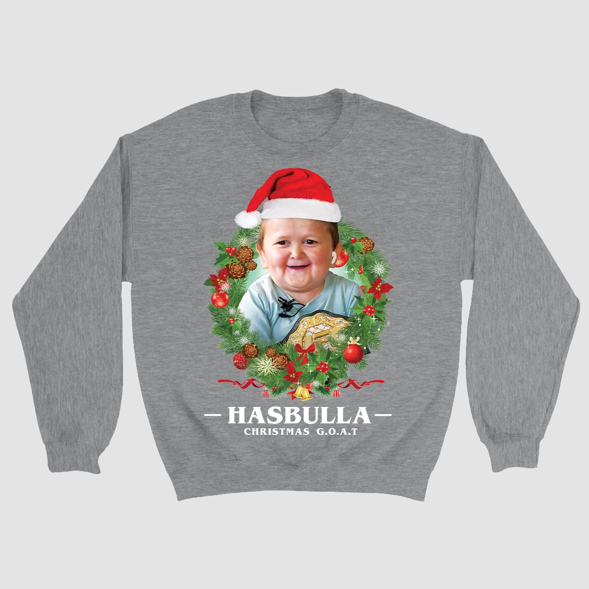 Hasbulla Magomedov Christmas Funny Xmas Jumper Mini Khabib - Etsy UK