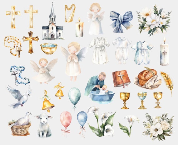 Simboli Del Battesimo Clip Art