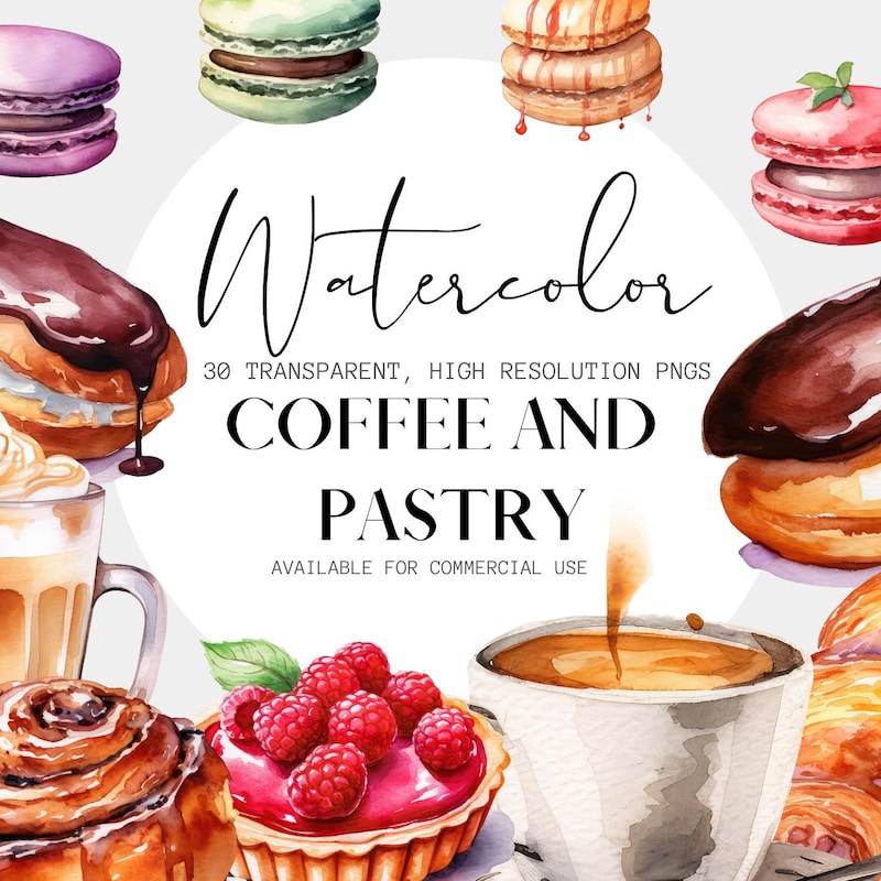 Pastry Watercolor - Etsy