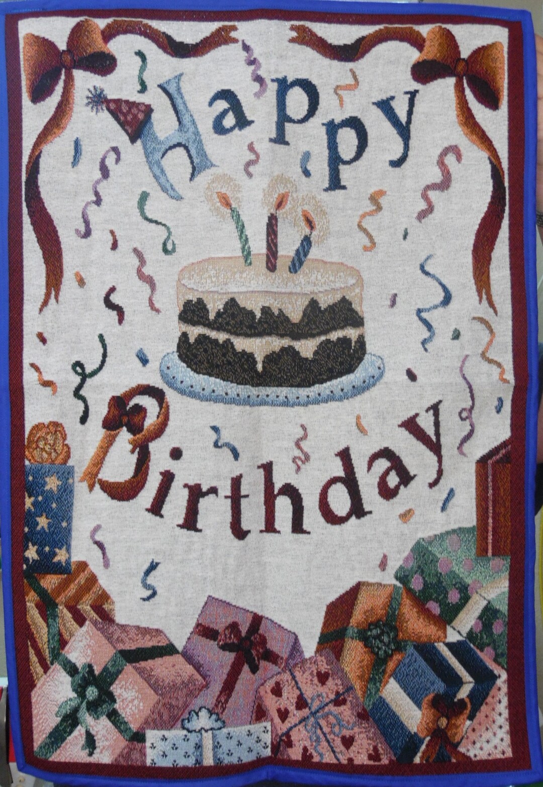 Happy Birthday Wall Hanging Decoration Vintage Tapestry - Etsy