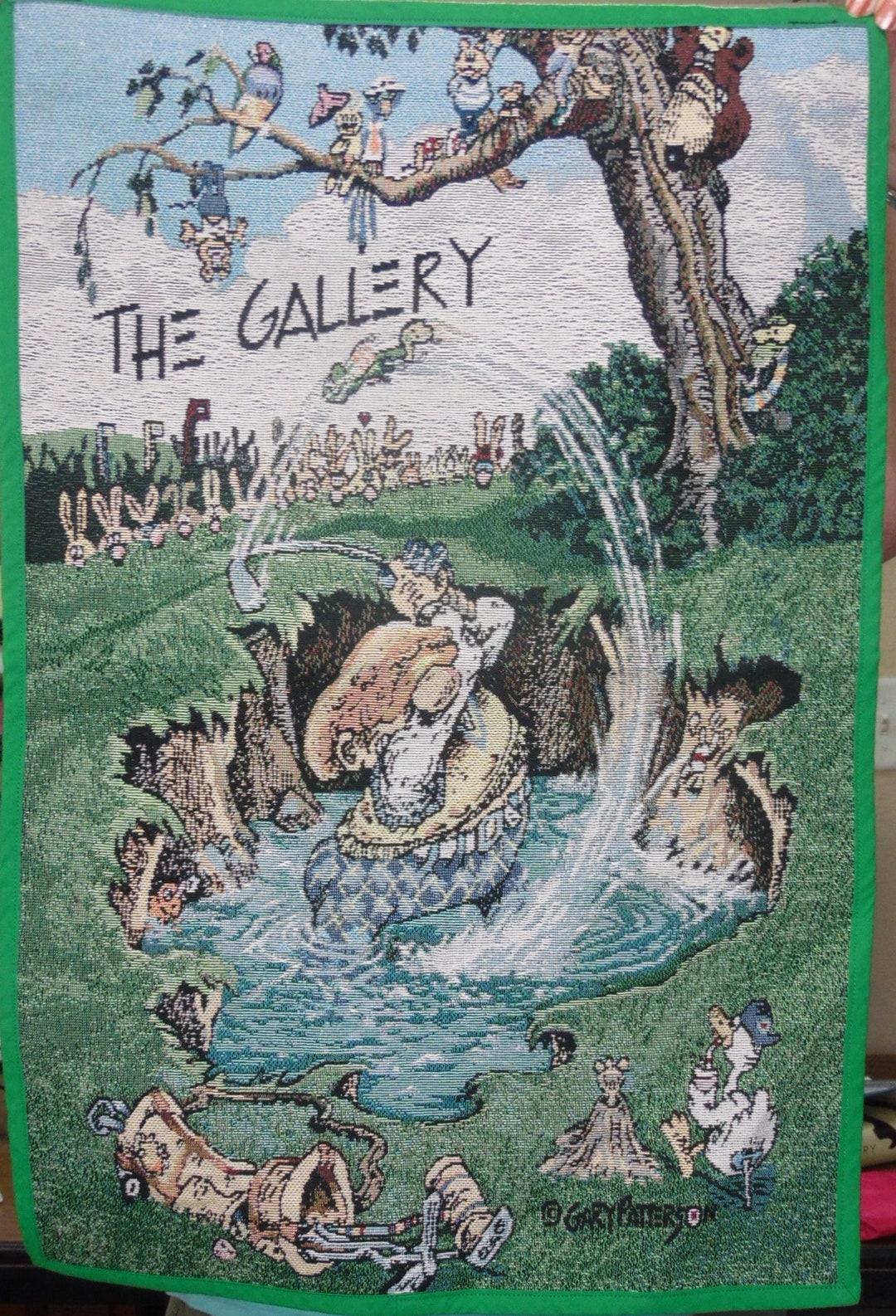 Vintage Gary Patterson the Gallery Golf Scene Woven Tapestry - Etsy