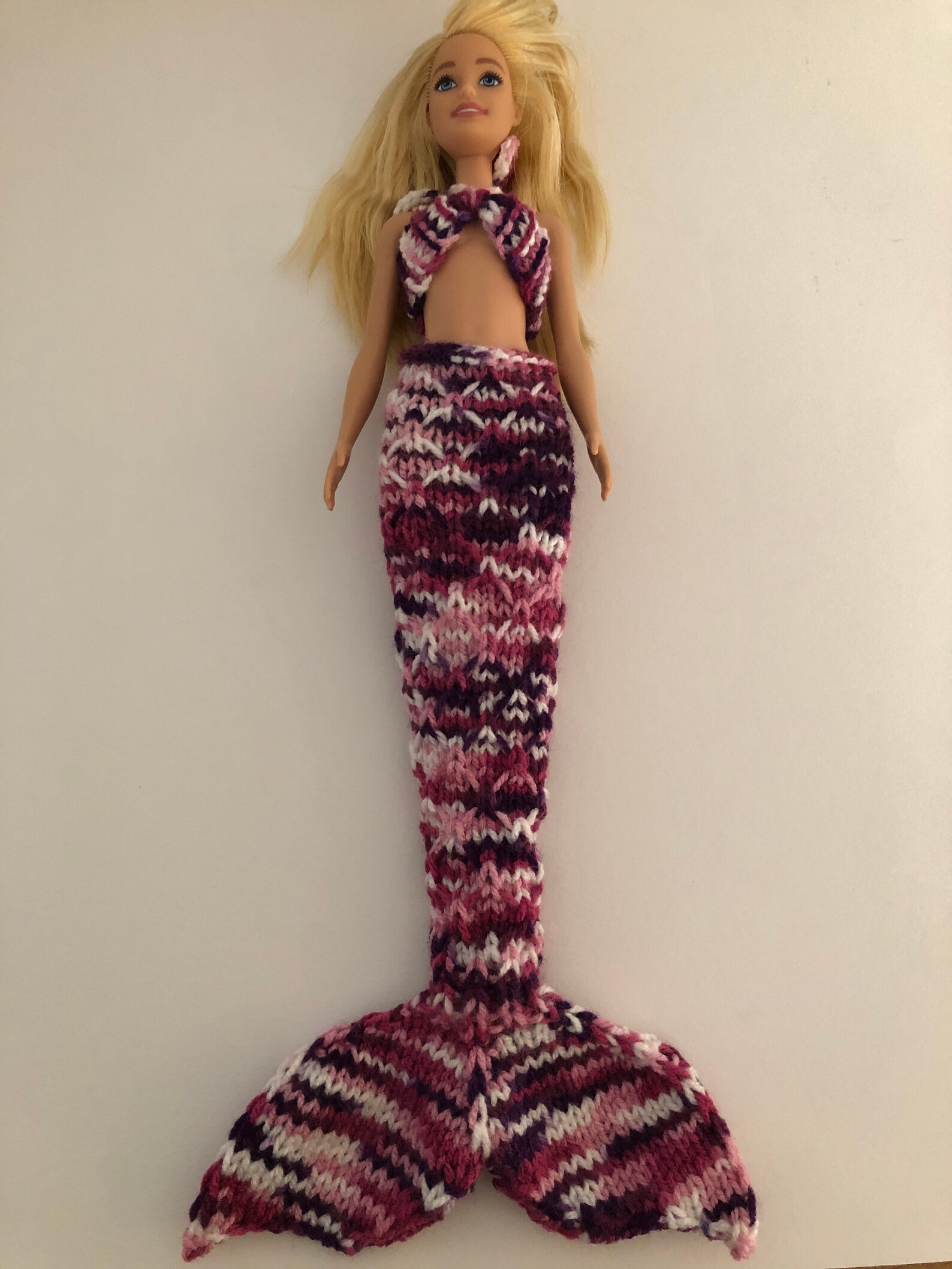 Hand Knitted Barbie Mermaid Outfit - Etsy