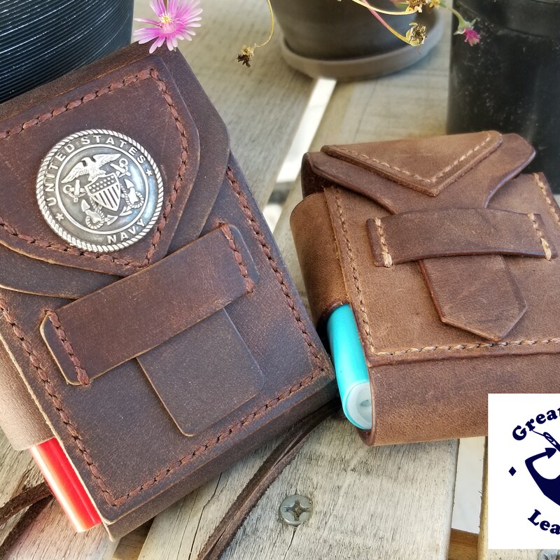 Leather Cigarette Case - Etsy