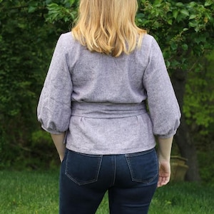 PDF Sewing Pattern, the Wrap Top, PDF Wrap Top Pattern, Instant ...