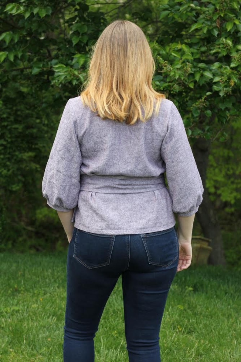 PDF Sewing Pattern the Wrap Top PDF Wrap Top Pattern - Etsy